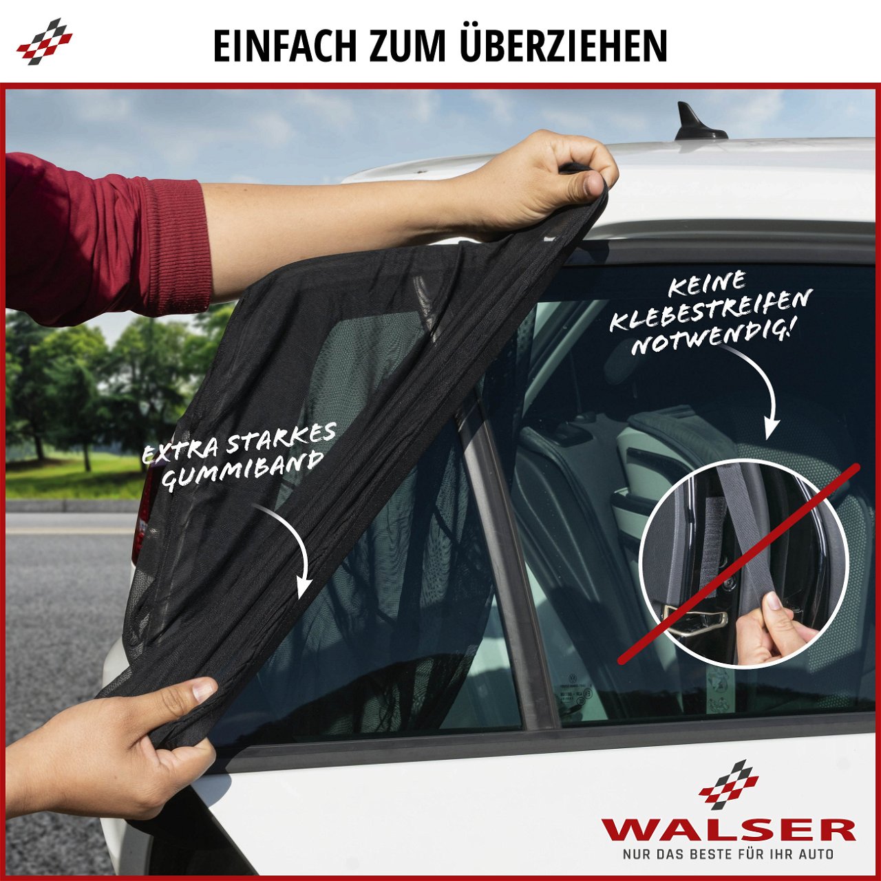 Sonnenschutz Window Sock Premium, 2er Set Sonnenblenden-Seitenscheibe ...