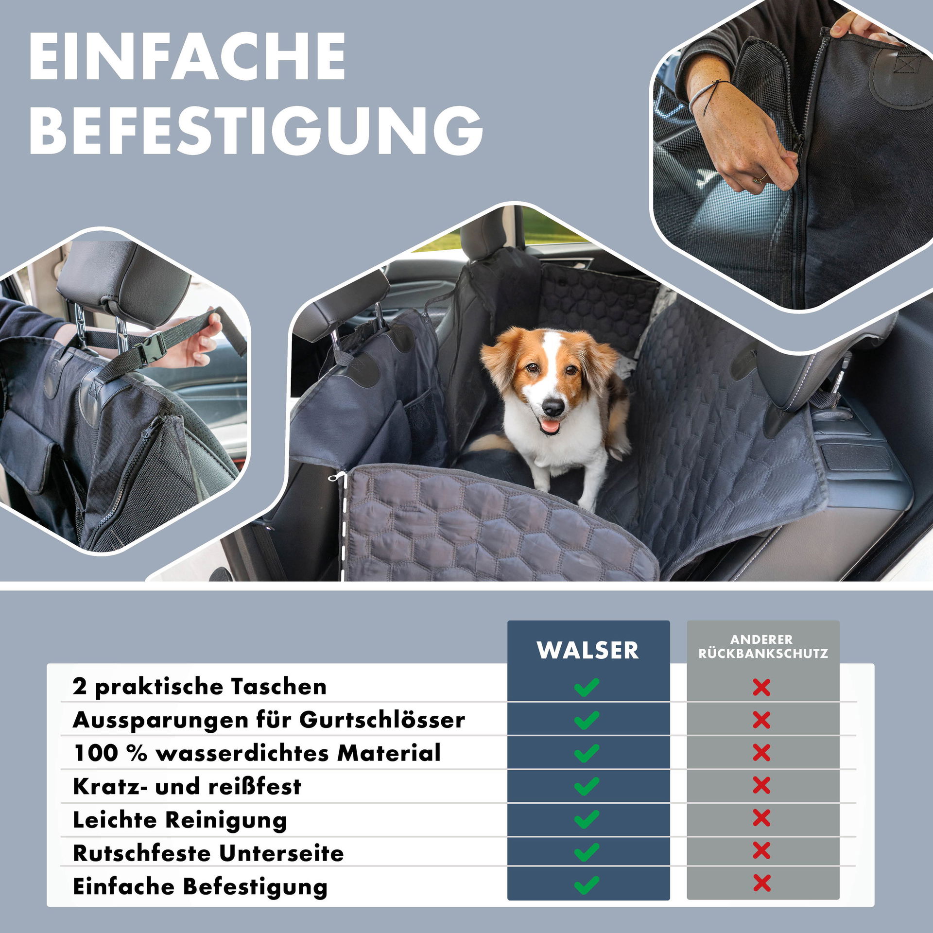 Auto Hundedecke Rucksitzbank Test