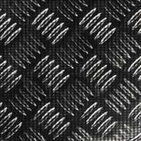 Car Rubber mats metallic checker plate look carbon maxi | Carbon | 28023