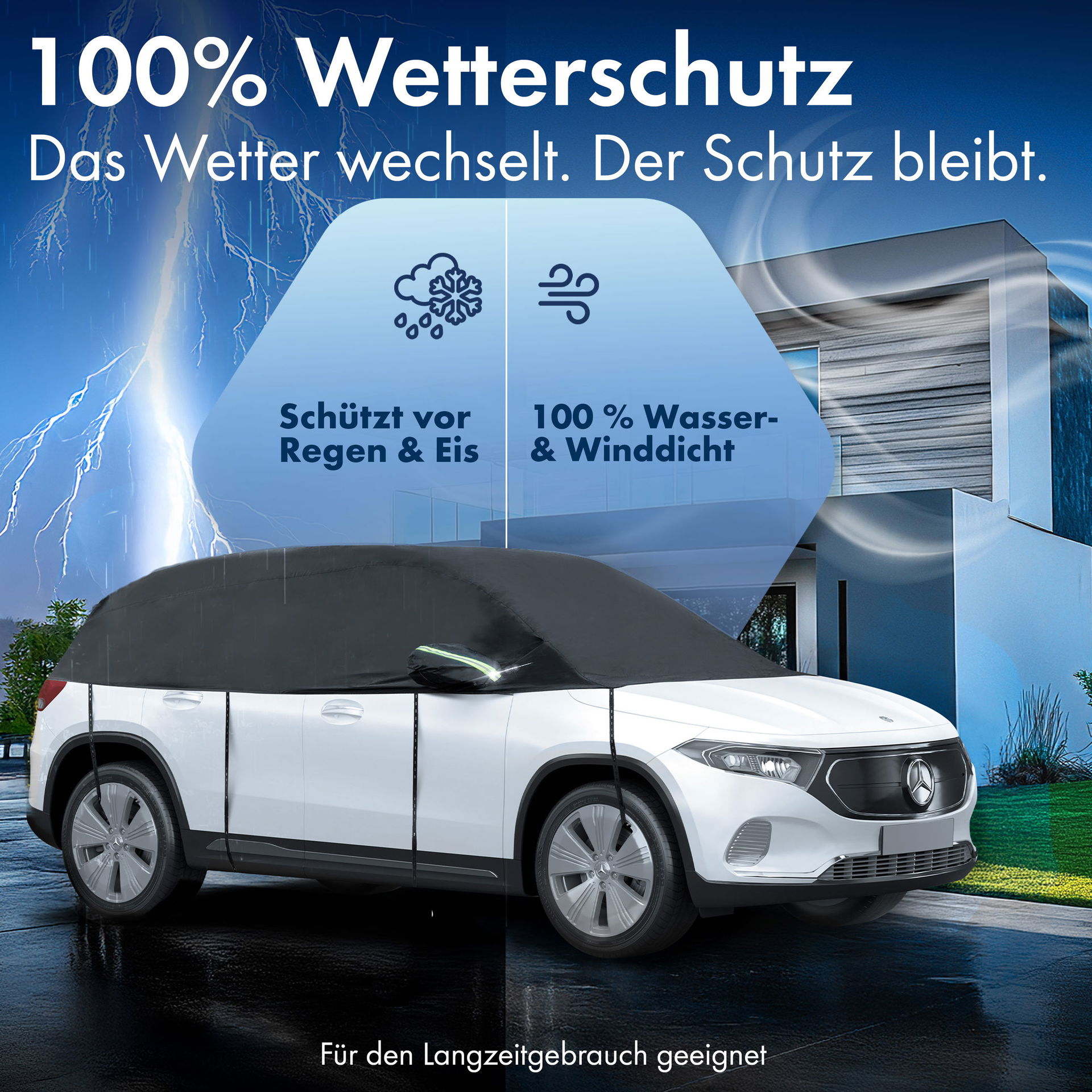 Abdeckplane Auto All Weather, Autoplane Halbgarage Größe 1 PKW ...