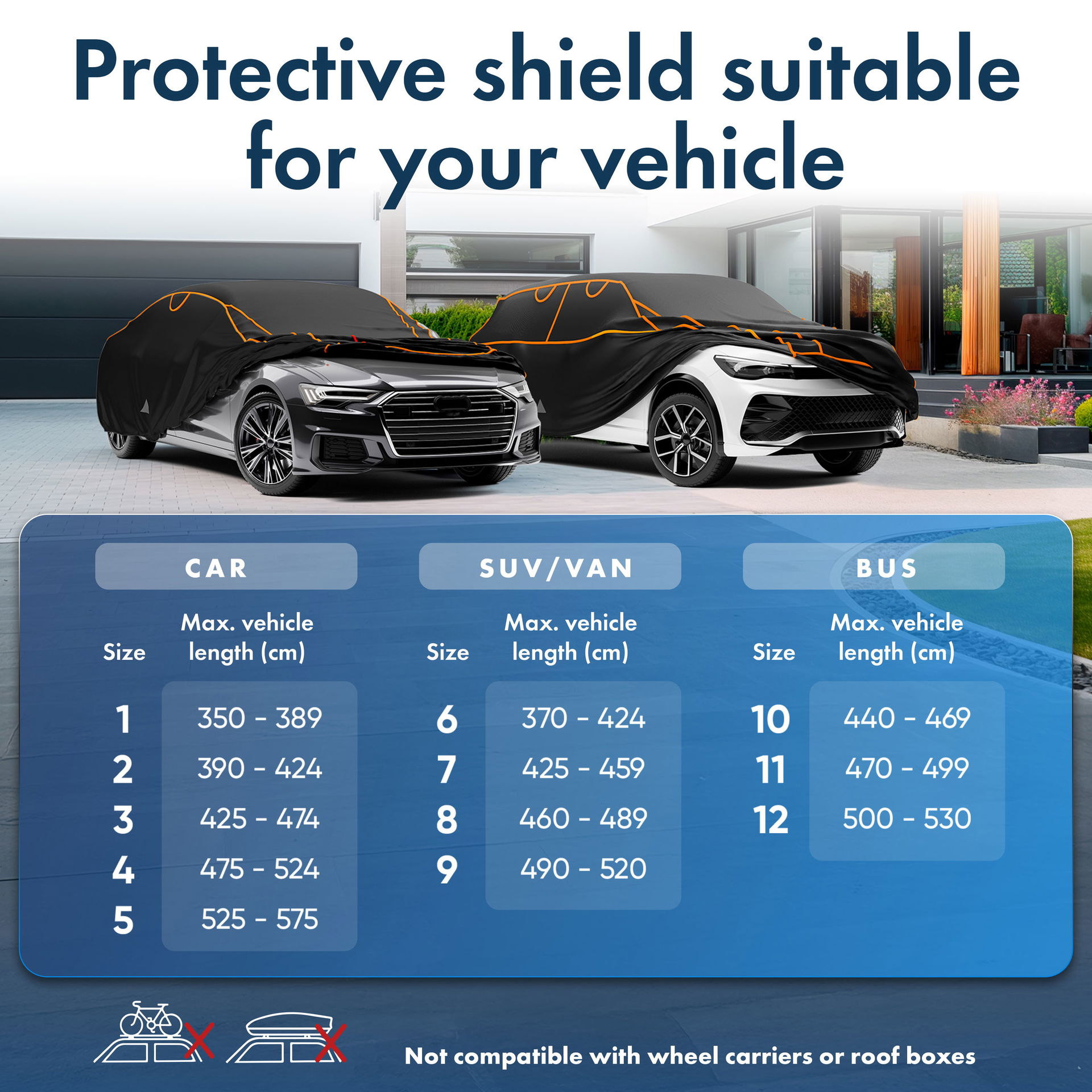 SUV/VAN Hail Protection Cover Perma Protect, Size 9, hail protection up ...