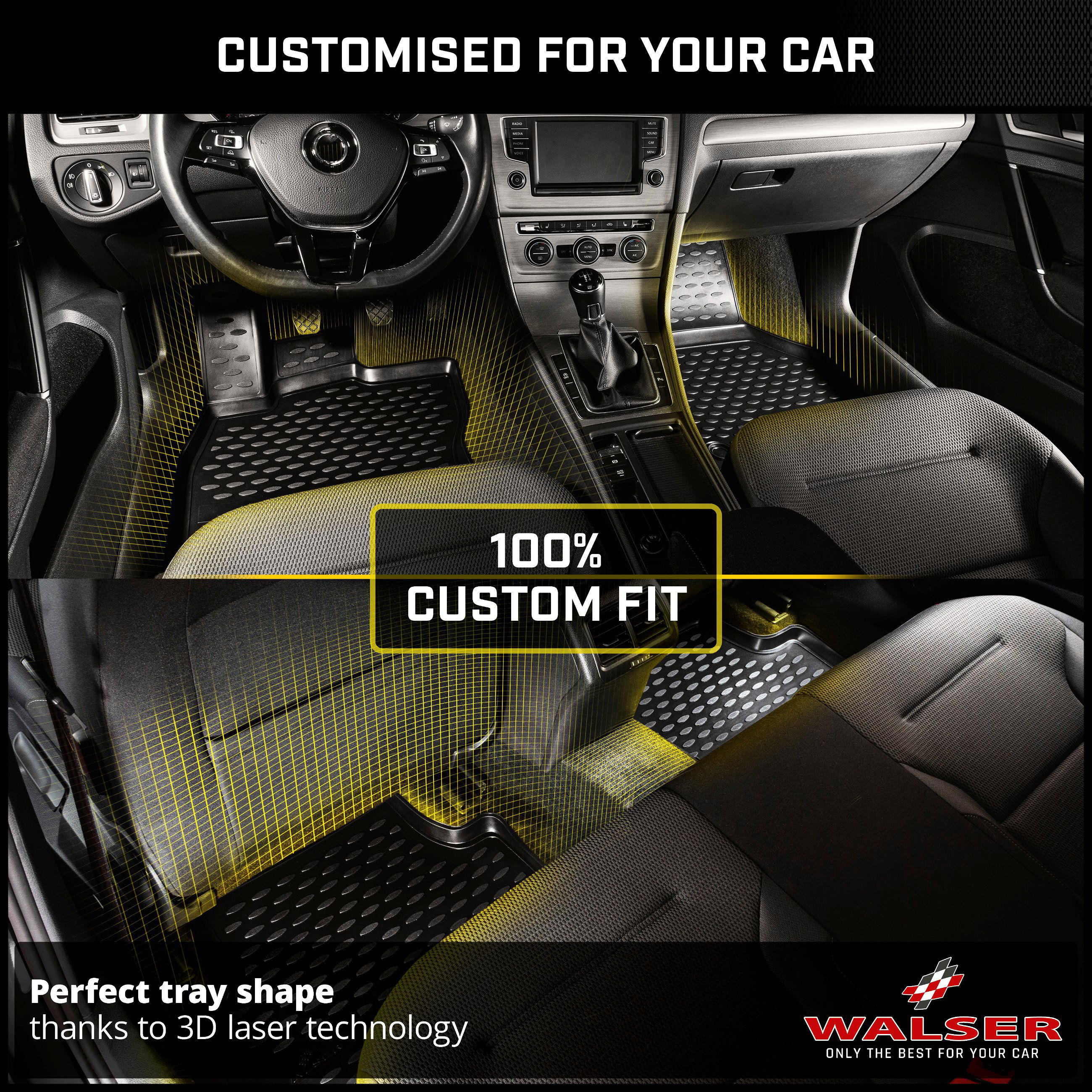 XTR Rubber Mats for VW Multivan T5 04 2003 08 2015 Multivan T6 04 2015 Today