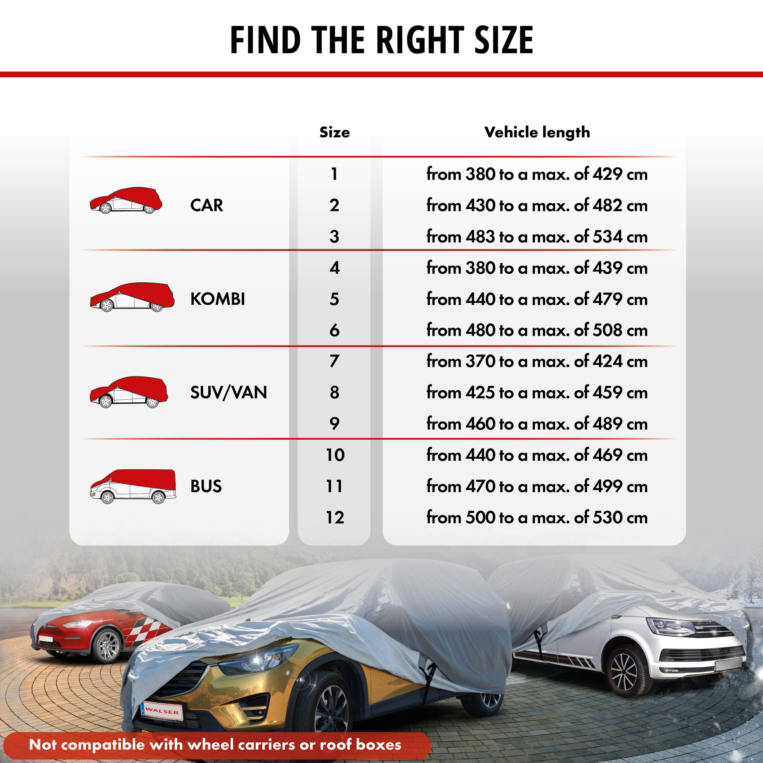 Premium Car Cover All Weather Plus car cover full garage size 9 SUV VAN grey