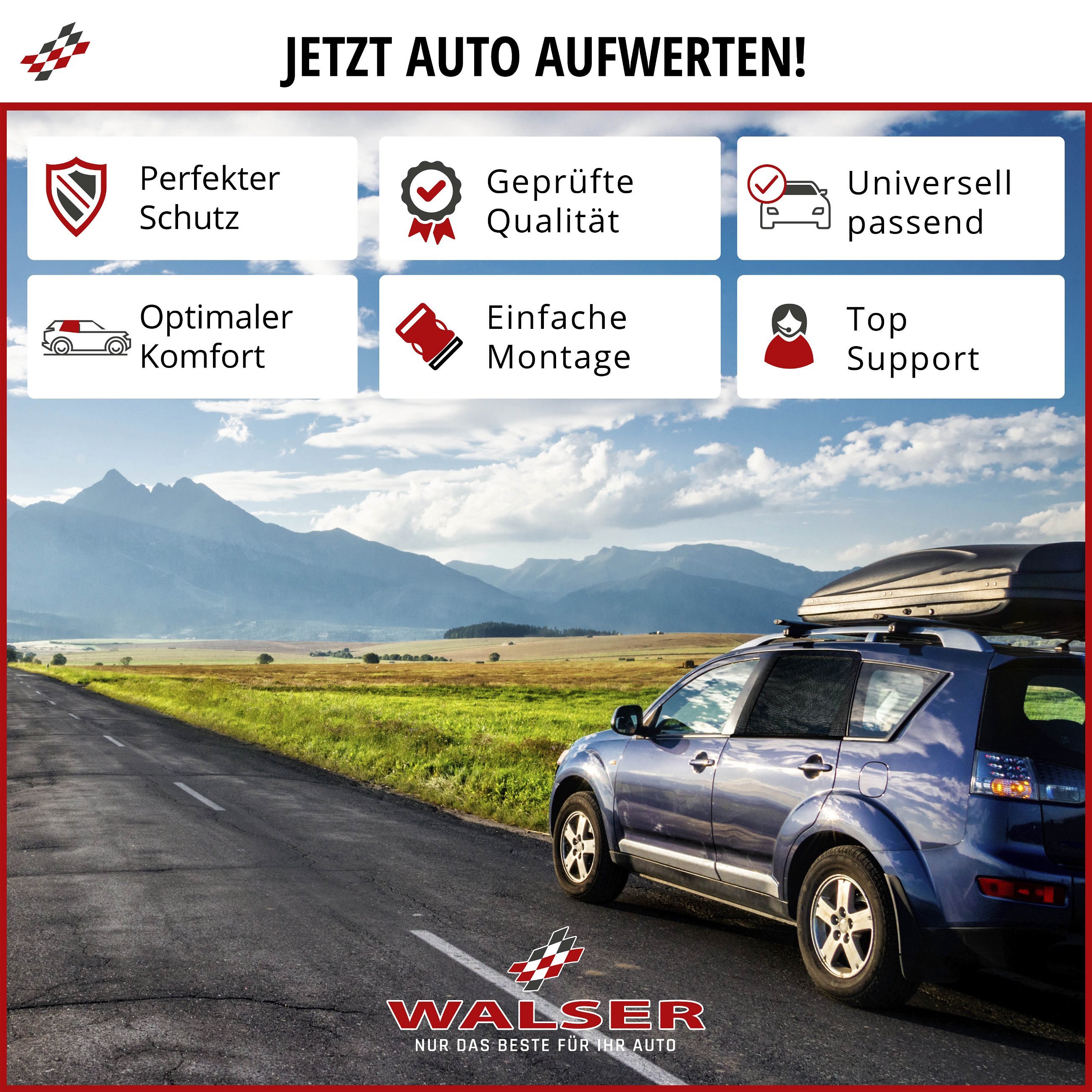 Sonnenschutz Window Sock Premium, 2er Set Sonnenblenden-Seitenscheibe ...