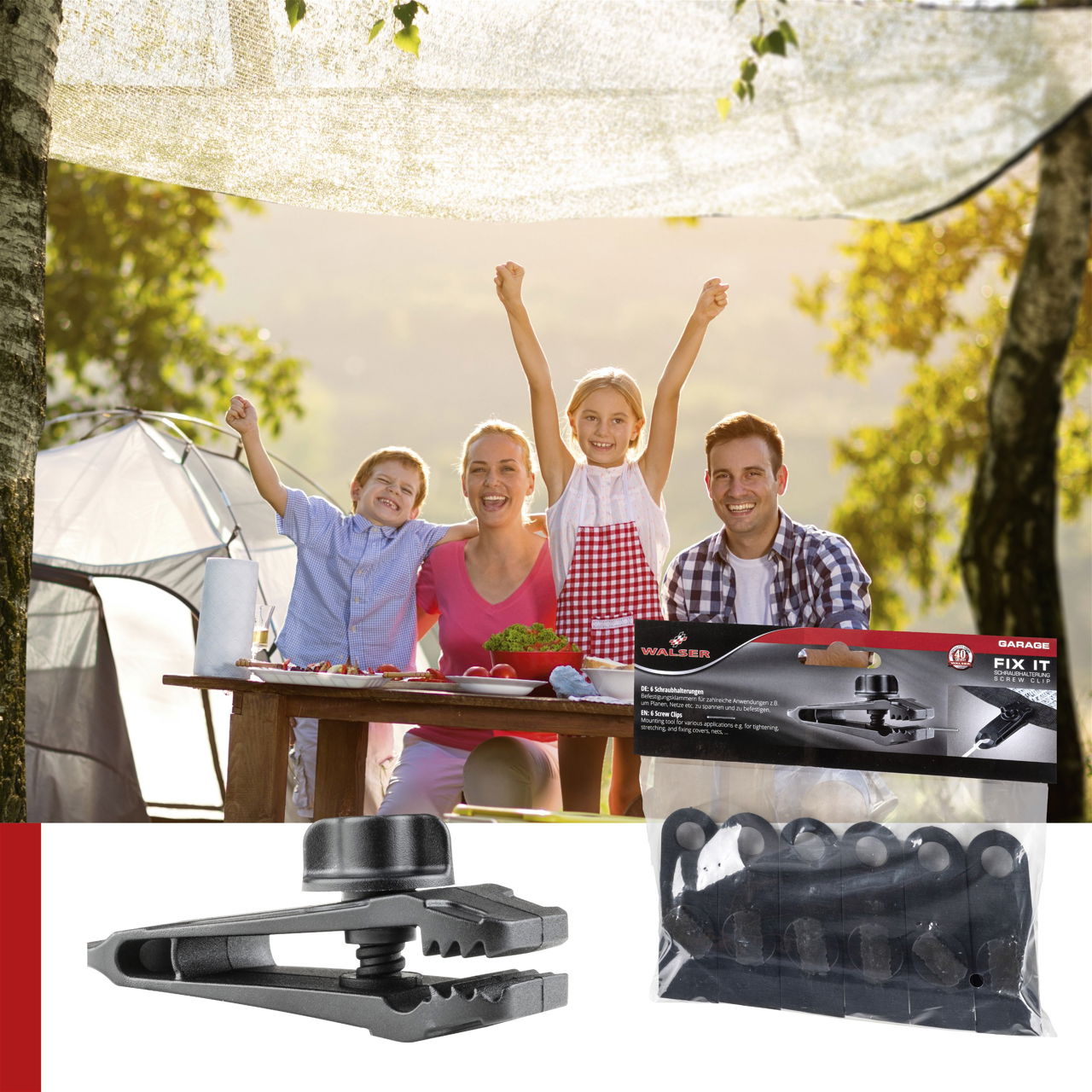 Fix It schroefbeugel, bevestigingsclips voor dekzeilen, hoezen en ...