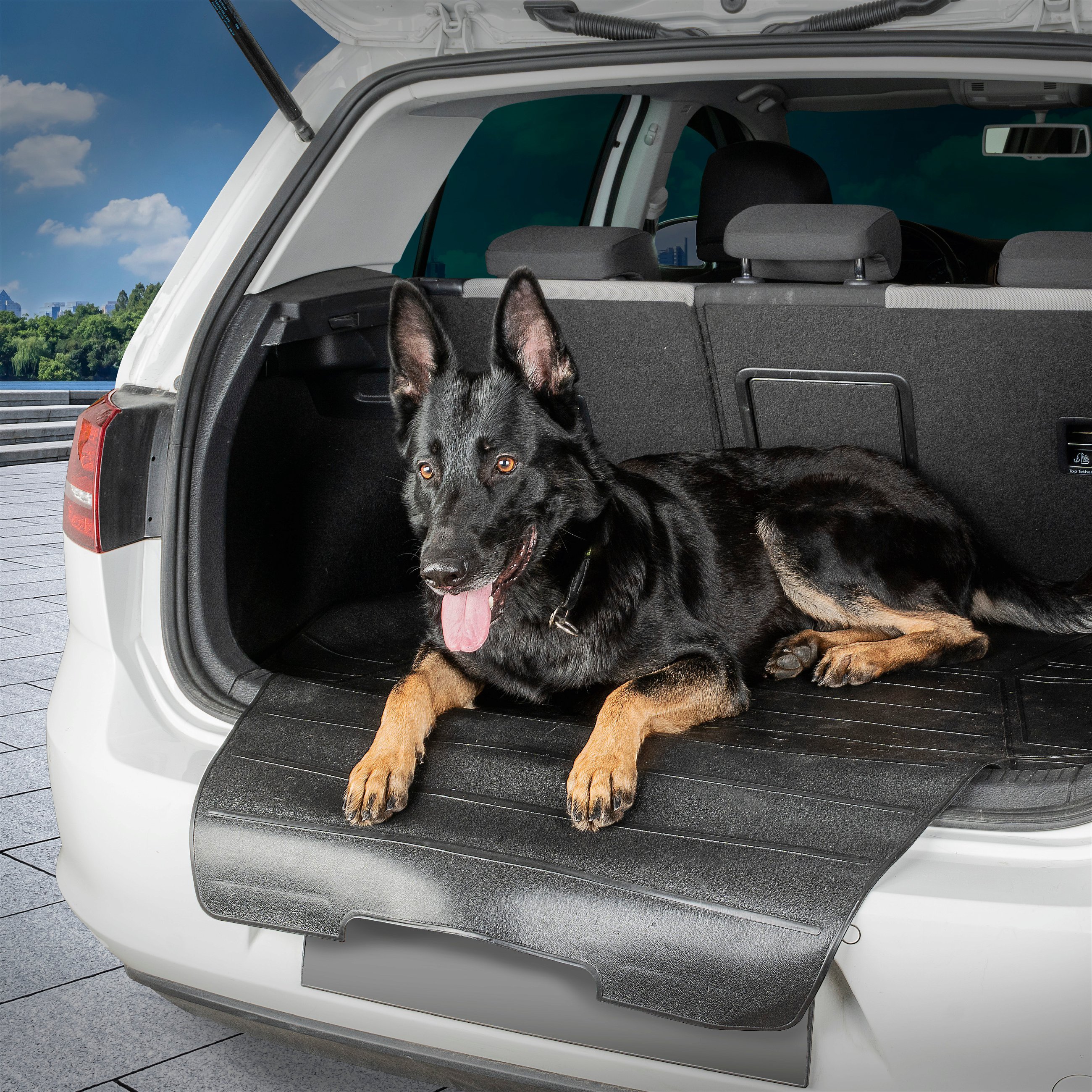 Bootguard luggage compartment mat with load sill protection, boot tray ...