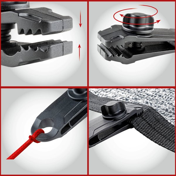 Fix It schroefbeugel, bevestigingsclips voor dekzeilen, hoezen en ...