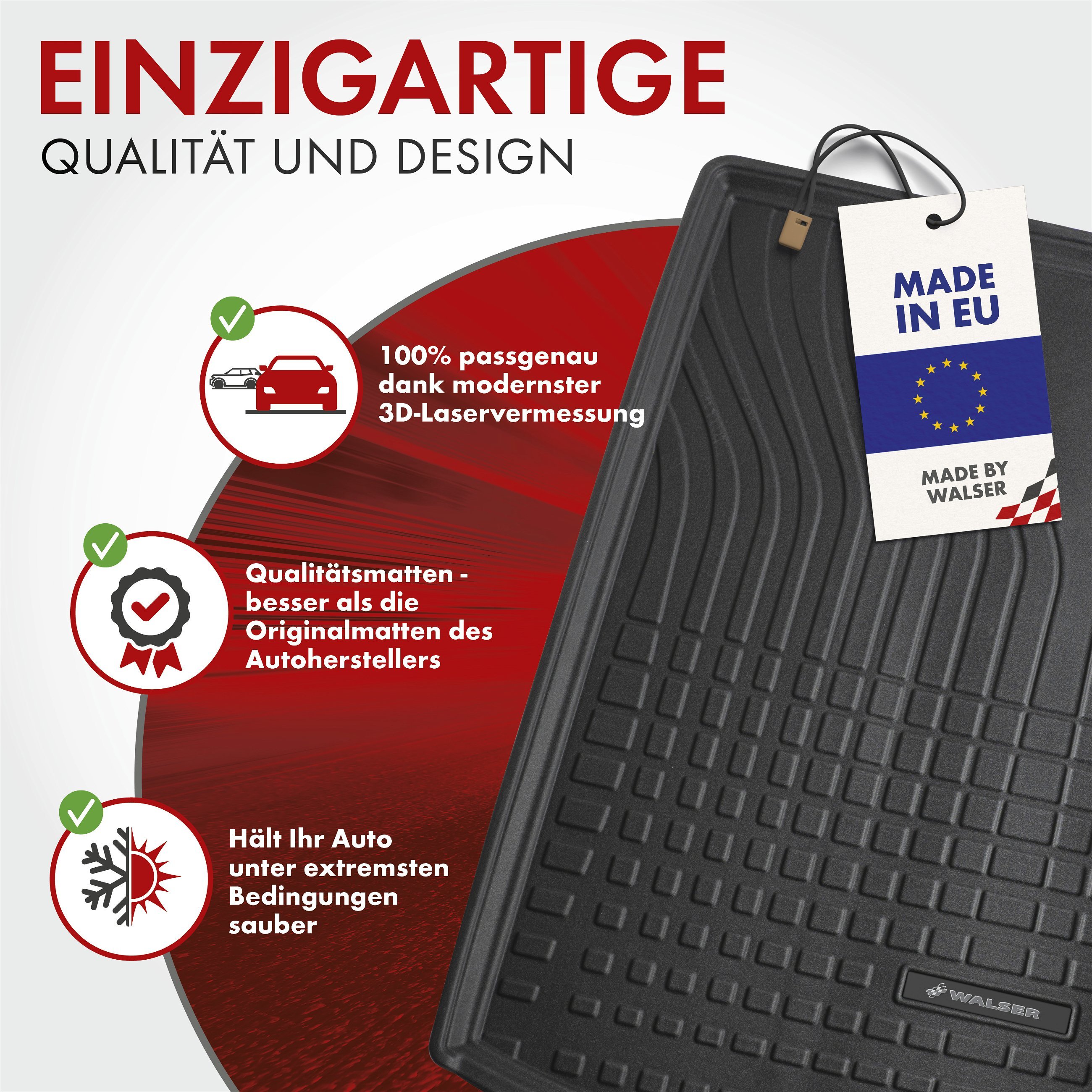 Premium Kofferraumwanne Roadmaster für Tesla Model 3 (5YJ3) 01/2017 ...