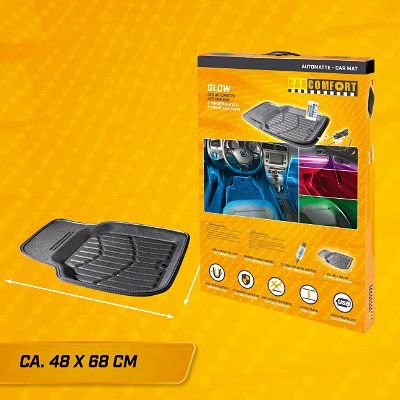 LED rubber mat Glow with colour selection, various light functions and ...